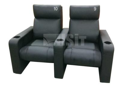 China 2 Seater Leather Electric Recliner Sofa Premium Genuine Leather Material for sale