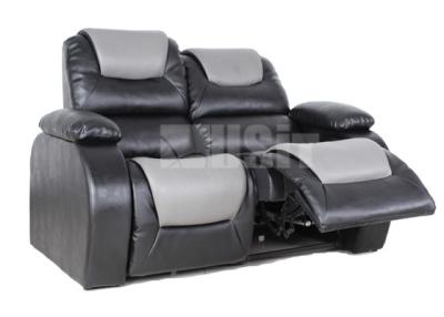 China Electric Double Recliner Sofa 2-Seat PU Leather Theater Seating with Power Lift 34kg/m3 Foam for sale