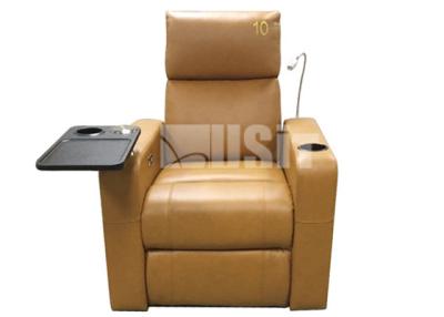China Electric Cinema Recliner Chair with Swivel Tablet BS5852 Fireproof 580mm Center for sale