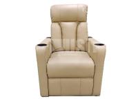 China Genuine Leather Electric Recliner Cinema Chair 580mm Center with Footrest VIP Theater Seating for sale