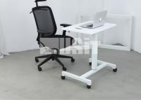 China Commercial One Leg Height Adjustable Work Standing Table 690x480mm Gas Lift for sale