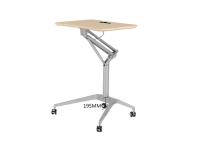 China Gas Lift Height Adjustable Standing Desk 73-104cm Pneumatic Sit Stand Table for Office for sale