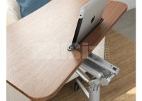 China Gas Lift Height Adjustable Standing Desk 73-104cm Pneumatic Sit Stand Table for Office for sale