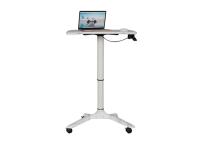 China White Pneumatic Adjustable Gas Lift Hydraulic Standing Table For Laptop for sale
