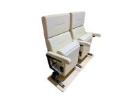 China Polyurethane Foam Church Chair with Aluminum Stand 580mm Center Seat Auditorium Seating for sale
