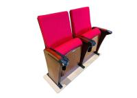 China 580mm Aluminum Conference Hall Chairs With Tablet for sale