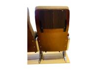 China Ergonomic 120mm Lecture Theatre Seating with Wooden Backrest and Aluminum Alloy Frame for sale