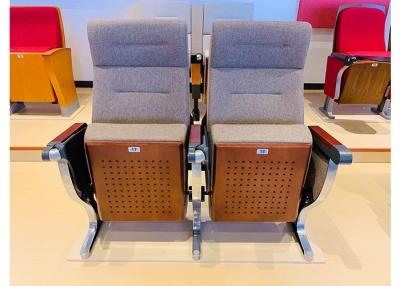 China Ergonomic 120mm Lecture Theatre Seating with Wooden Backrest and Aluminum Alloy Frame for sale