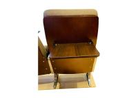 China PU Leather Upholstery Lecture Room Chairs with Aluminium Alloy Leg 580mm Center for sale