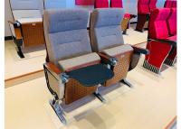 China PU Leather Upholstery Lecture Room Chairs with Aluminium Alloy Leg 580mm Center for sale