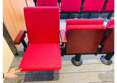 China 18mm Wood Veneer Auditorium Theater Seating with Cold Molded Foam Cushion for sale