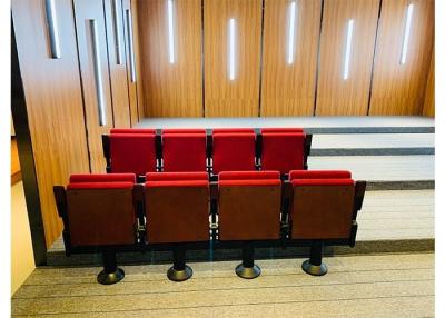 China 12mm Sports Venue Flexible Lecture Seating Steel Structure Auditorium Chair 55kg/m³ Foam for sale