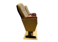 China Church Auditorium Conference Seating With Wooden Writing Table for sale