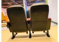 China 12mm Steel Structure Hidden Writing Table Church Auditorium Chairs for sale