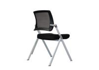 China Black PU Caster Plastic Cup Holder Ergonomic Folding Office Chair for sale