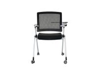 China Meeting Room Backrest Mesh Training Chair With Foldable Writing Table for sale