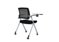 China Meeting Room Backrest Mesh Training Chair With Foldable Writing Table for sale