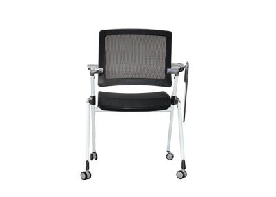 China Executive Mesh Back Foldable Training Office Chairs With Movable Wheels for sale