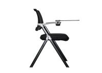 China Aluminum Armrest Folding Office Chair with Mesh Back Steel Frame 61x45x47 cm for sale