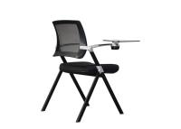 China TUV Writing Tablet Mesh Mobile Back Stacking Chairs for sale