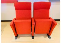 China Upholstered Fabric Auditorium Chair 580mm Center School Hall Church Seating for sale