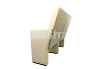 China Auto Return Spring Padded Church Chairs With Alu Alloy Leg for sale