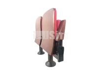 China Fabric Chaise Cinema Audience Chair with Steel Leg 55kg/m³ Foam for sale