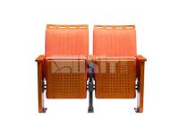 China Steel Structure Base Wood Arm Lecture Hall Seating for sale