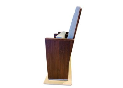 China Polyester Theater Auditorium Seats with Hidden Writing Tablet 580mm Center for sale