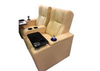 China 3 Seater Home Theatre Movie Recliners Leather Cinema Lounges 120 kg Capacity for sale
