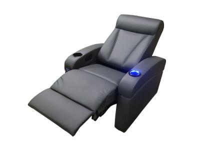 China Upholstered 4 Seat Electric Recliner Cinema Sofa with PU Leather 580mm Center for sale