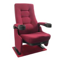 China Auditorium Church Theater Seating with Push PU Back Arm 60000 Cycles Fabric for sale