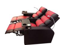 China 580mm Combination Electric Recliner Leather Sofa Couch for sale