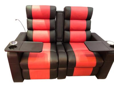 China 580mm Combination Electric Recliner Leather Sofa Couch for sale