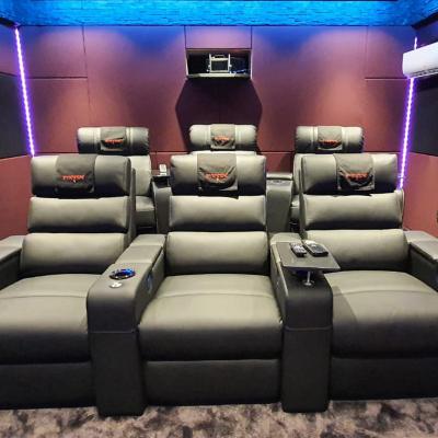 China Customized 580mm 3 Seat Electric Modern Recliner Chair for sale