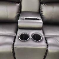 China Home Theater VIP Room Bar Leather Recliner Sofa With Tea Table for sale