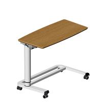China Manual Height Adjustable Standing Desk Single Column Gas Lifting for sale