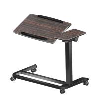 China Manual Height Adjustable Standing Desk Single Column Gas Lifting for sale