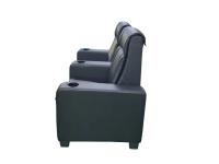 China Push Back Sliding Mechanism Recliner Sofa Home Theater Individual Seat 34kg/m3 Foam for sale