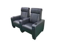 China Push Back Sliding Mechanism Recliner Sofa Home Theater Individual Seat 34kg/m3 Foam for sale