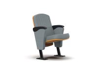 China Polyester Fabric Wood Lecture Hall Chairs Solid Theater Seat for sale