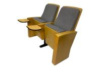 China Meeting Room Auditorium Chair with Writing Tablet 580mm Center Customizable for sale