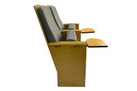 China Meeting Room Auditorium Chair with Writing Tablet 580mm Center Customizable for sale