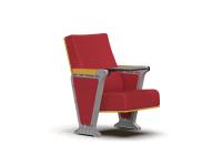China Upholstery Fabric Auditorium Conference Chair with Wood Veneer Plywood 580mm Center for sale