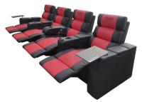 China Electric Motorized VIP Recliner Chair Single Movie Seat with 3 Motor Options and 34kg/m3 Foam for sale