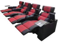 China Electric Motorized VIP Recliner Chair Single Movie Seat with 3 Motor Options and 34kg/m3 Foam for sale