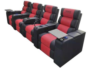 China Electric Motorized VIP Recliner Chair Single Movie Seat with 3 Motor Options and 34kg/m3 Foam for sale