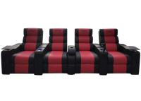 China Electric Motorized VIP Recliner Chair Single Movie Seat with 3 Motor Options and 34kg/m3 Foam for sale
