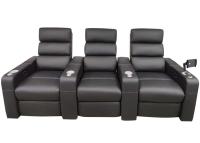 China VIP Auditorium Chair with Cooling Cup Massage Recliner Sofa 34kg/m3 Foam for sale