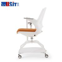 China School Lift Training Ergonomic Folding Office Chair With Writing Pad for sale